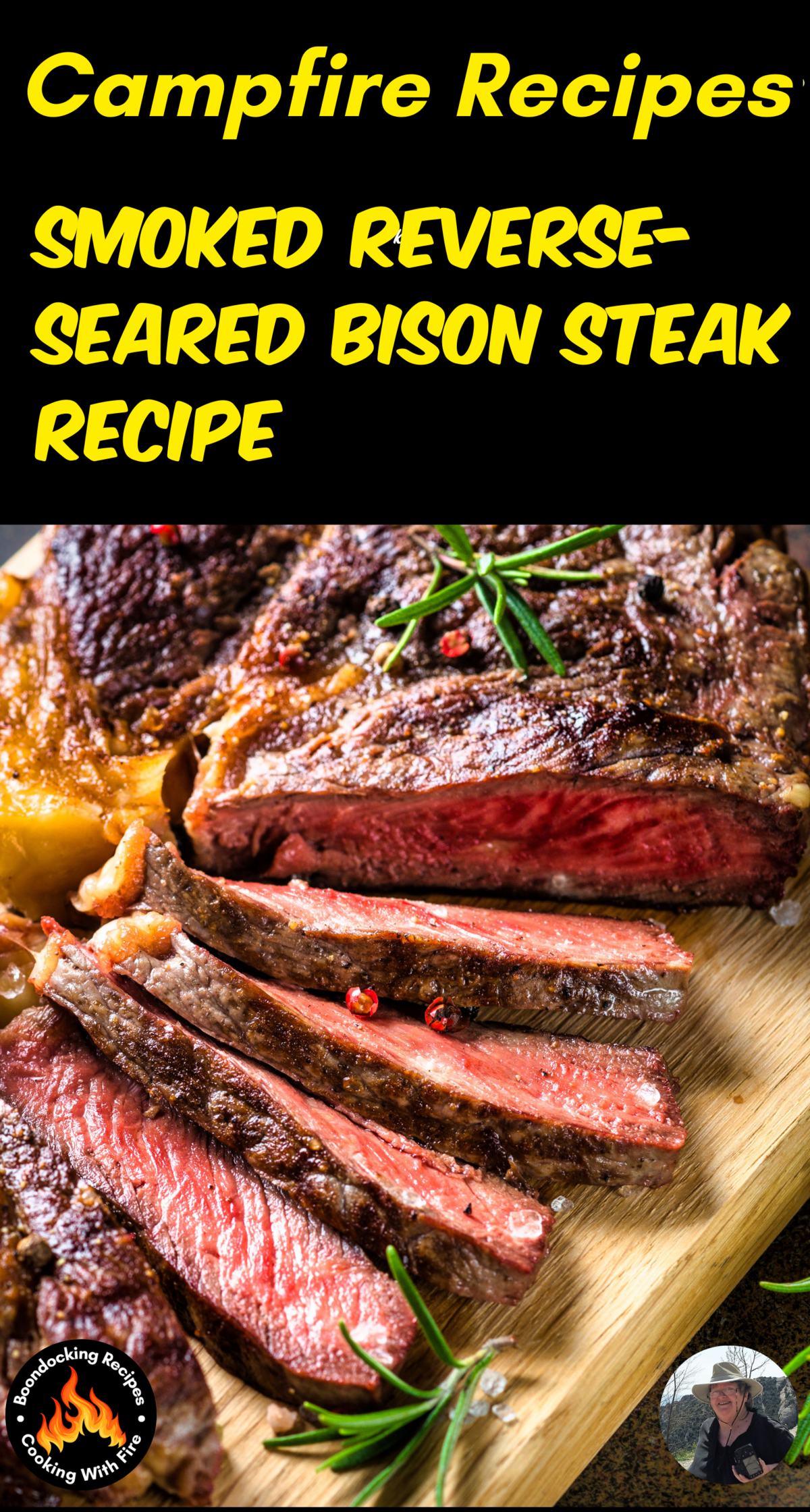 Smoked Reverse-Seared Bison Steak Recipe