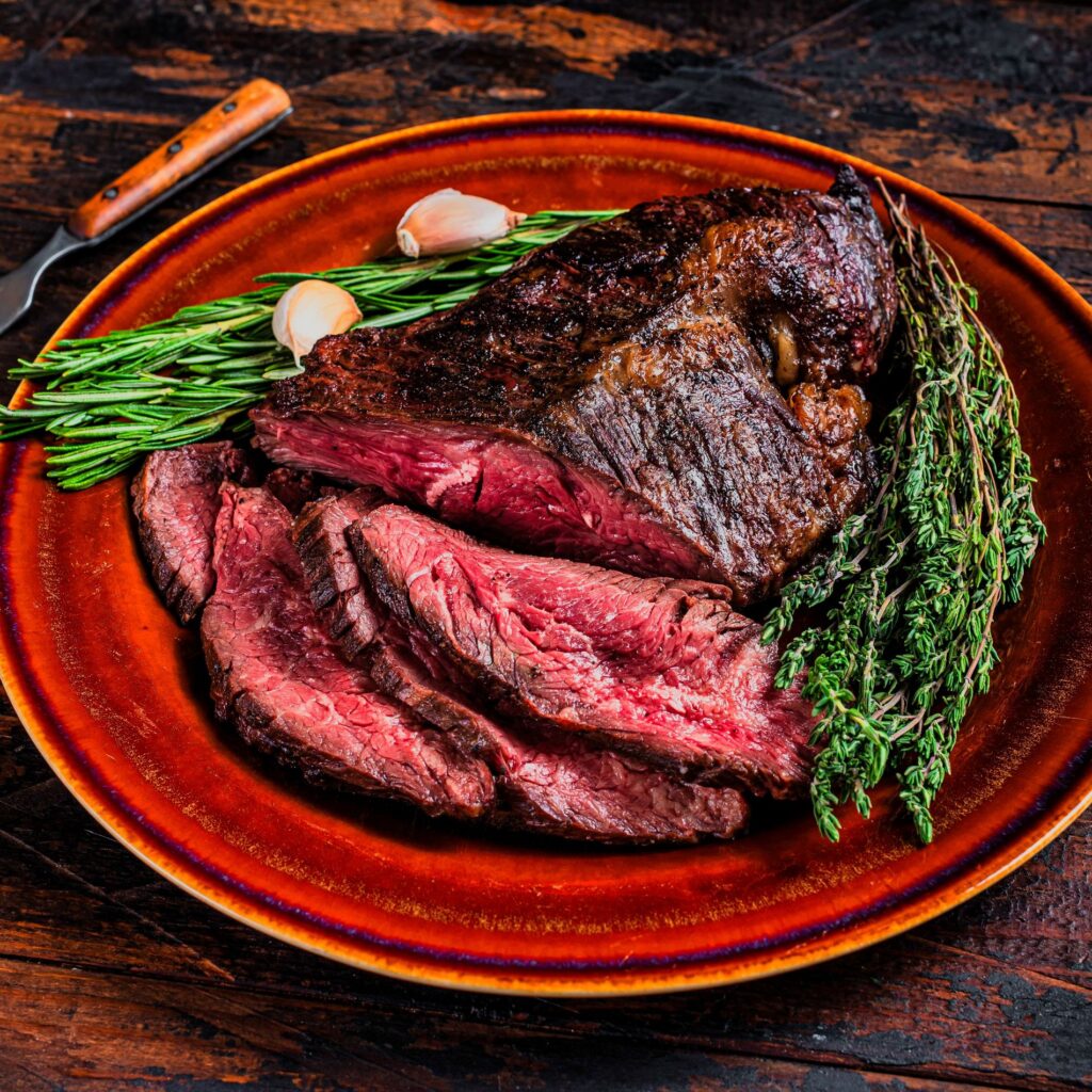 Reverse Seared Elk Roast Recipe With Chimichurri