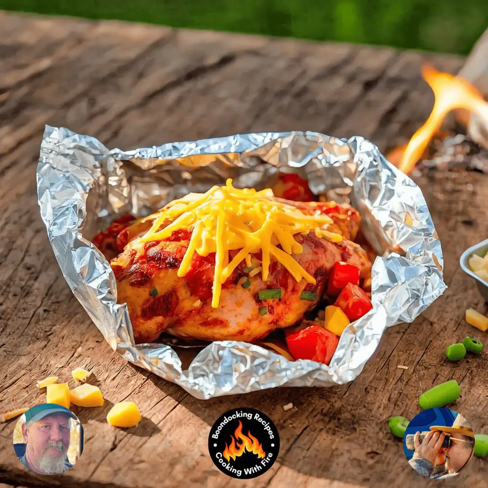 Easy Campfire Foil Packet Santa Fe Chicken Recipe