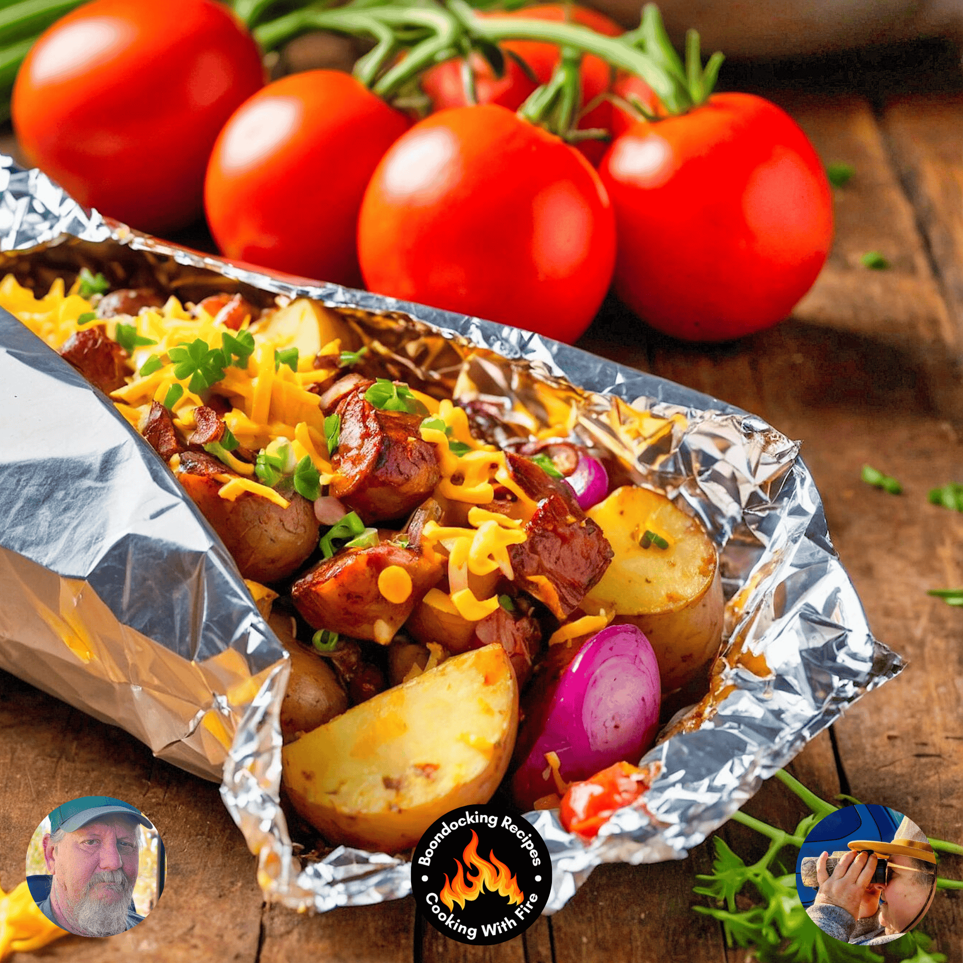 Easy Campfire Foil Packet Loaded BBQ Baked Potato Recipe