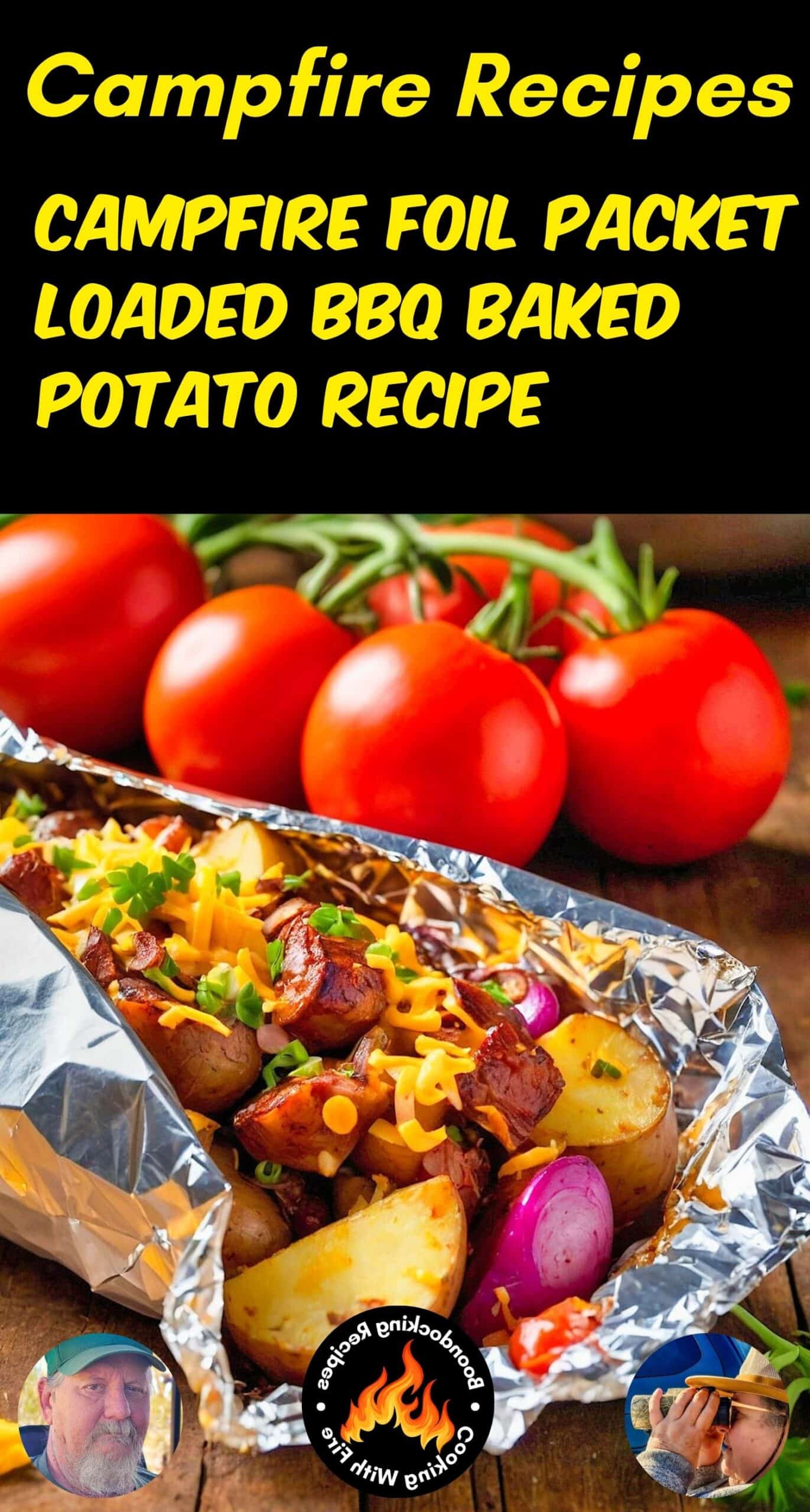Easy Campfire Foil Packet Loaded BBQ Baked Potato Recipe