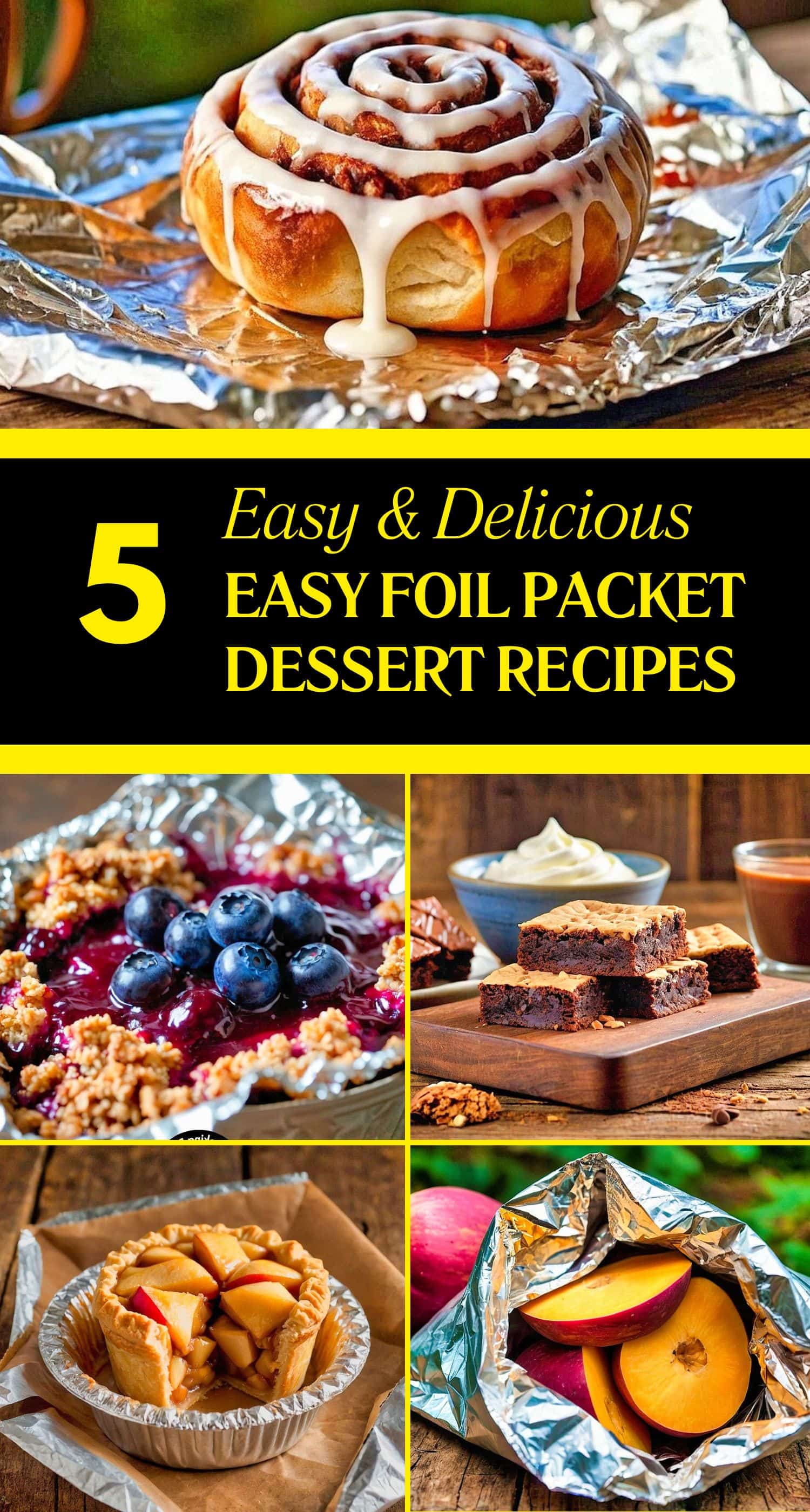 5 Easy Campfire Foil Packet Dessert Recipes