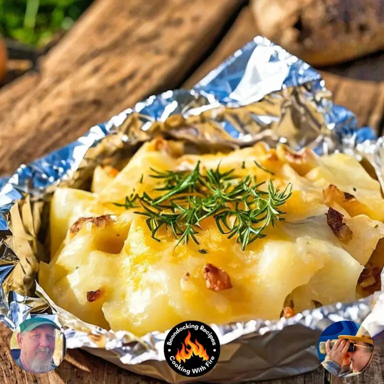 Campfire Foil Packet Scalloped Potatoes Recipe