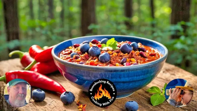 Easy Dutch Oven Blueberry Bison Chili Recipe