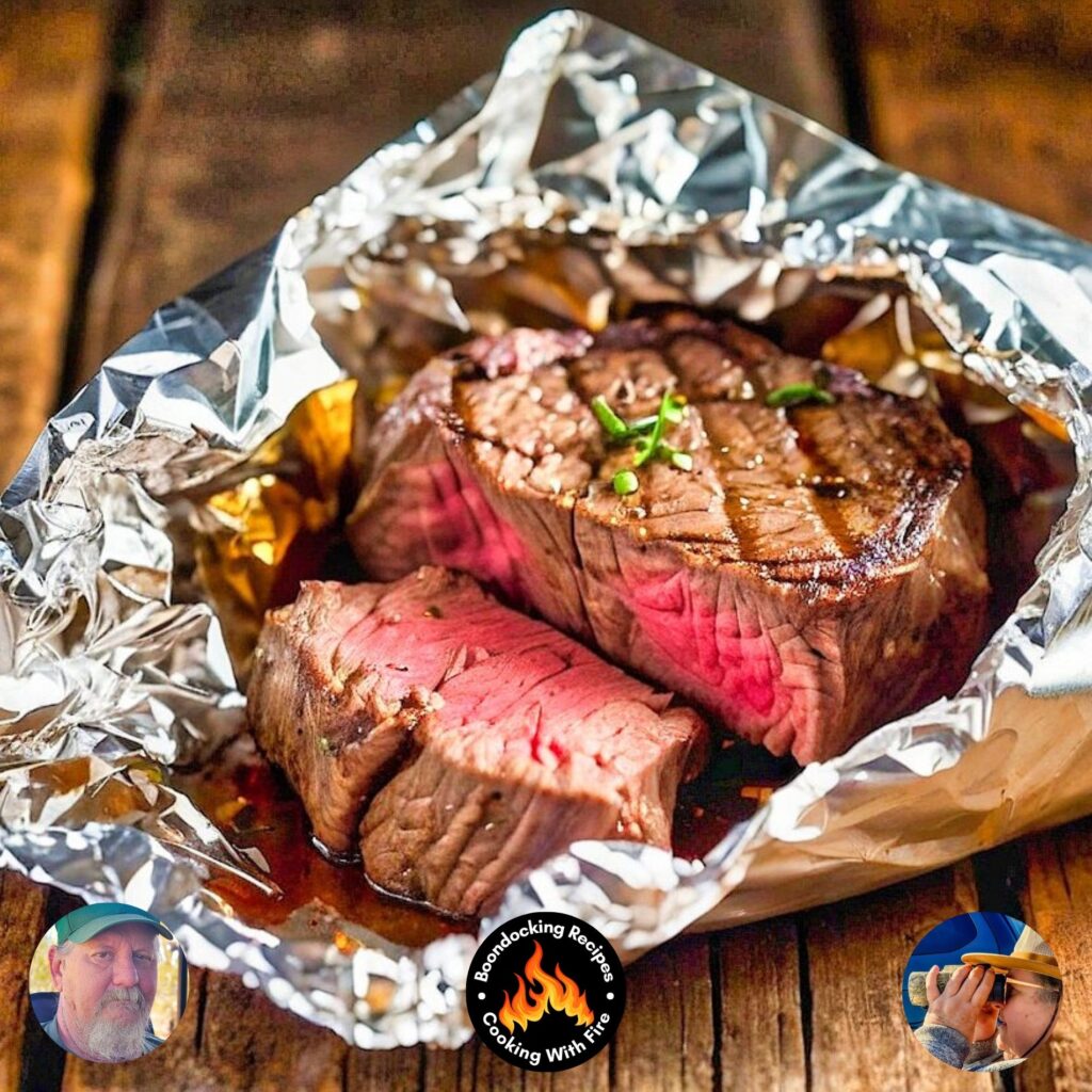 Steak w Cowboy Butter Foil Packet Recipe