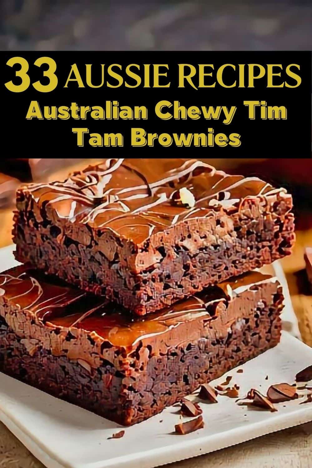 Australian Chewy Tim Tam Brownies Recipe