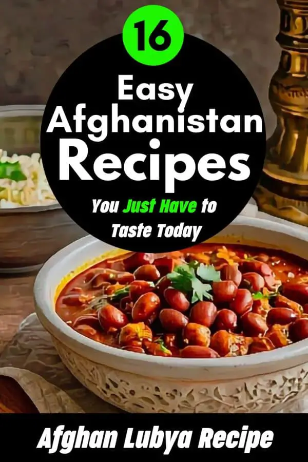 Afghan Lubya Recipe