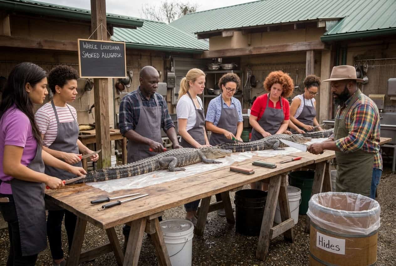 Whole Louisiana Smoked Alligator Recipe
