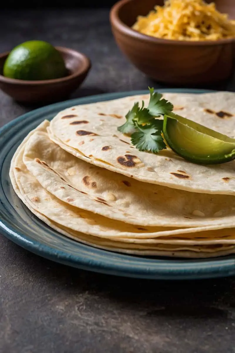 Simple Mexican Vegetarian Homemade Tortillas Recipe