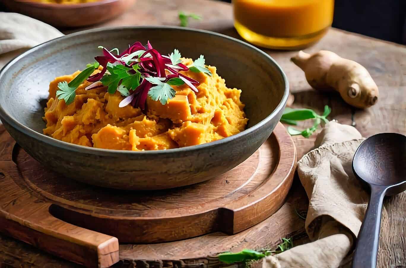 New Zealand Kumara Ginger Mash Recipe