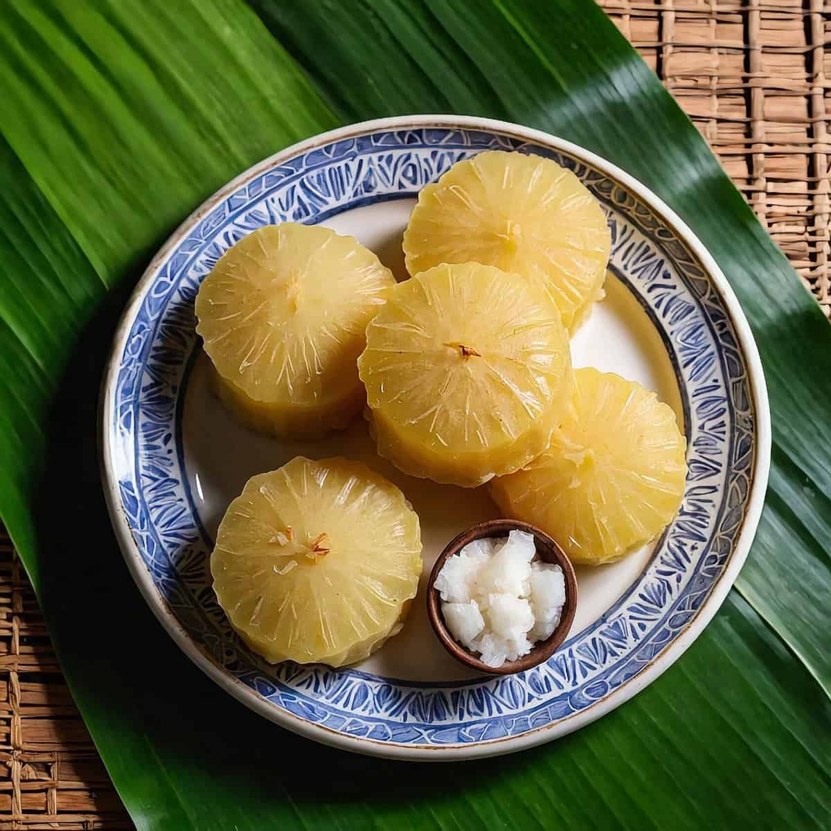 Easy Laos Khanom Man Sam Pa Lang Recipe