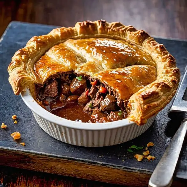 South African Pepper Steak Pie Recipe