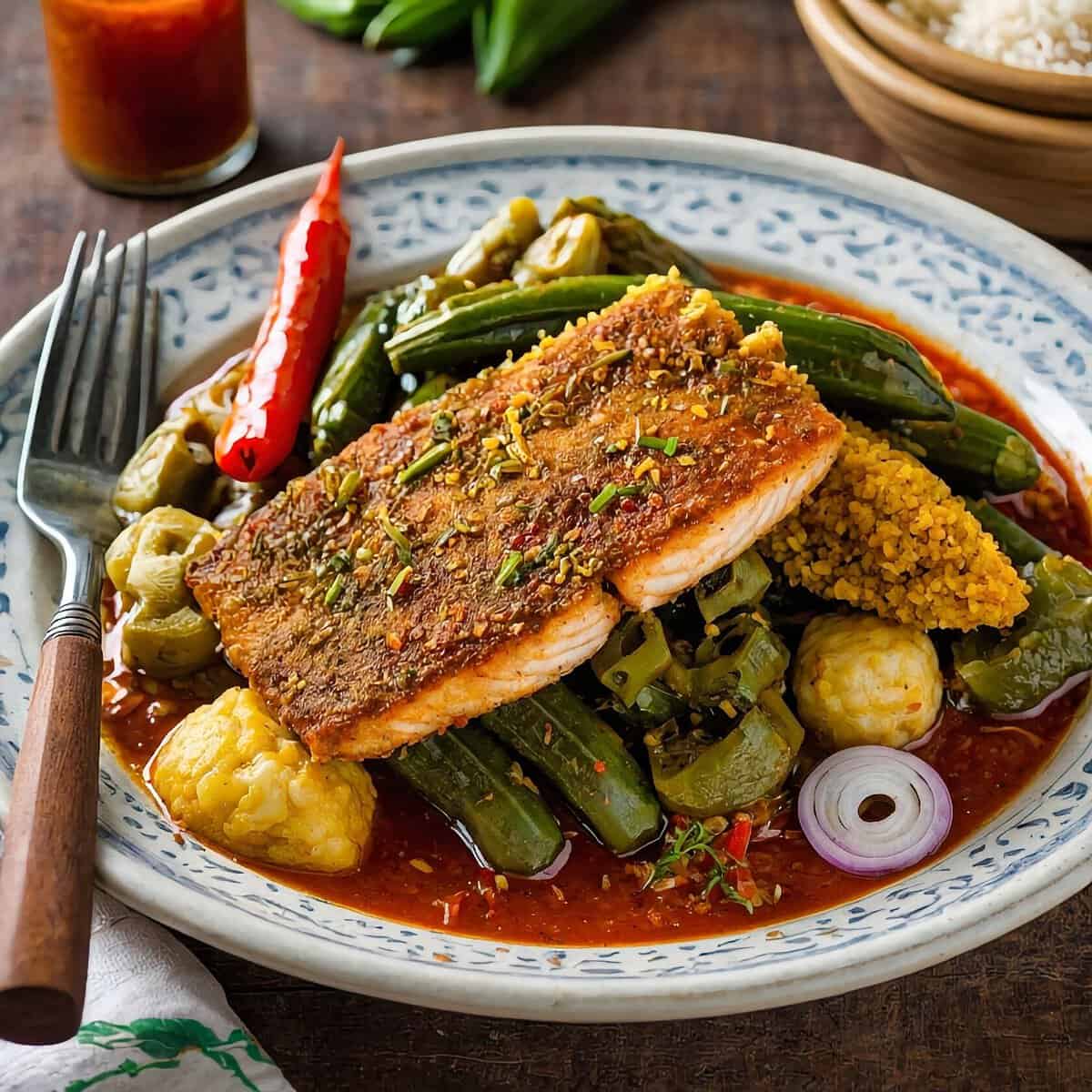Antiguan Fungie and Saltfish Buljolde Recipe
