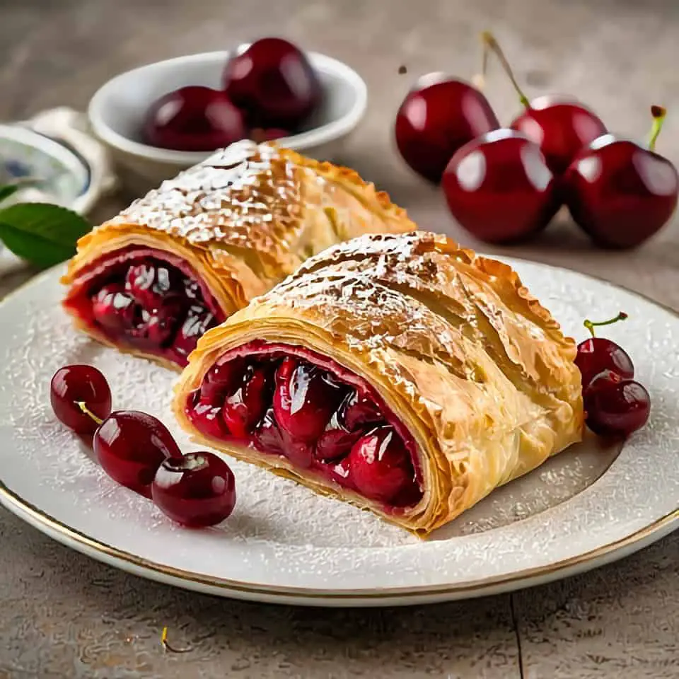 Croatian Sour Cherry Strudel Recipe