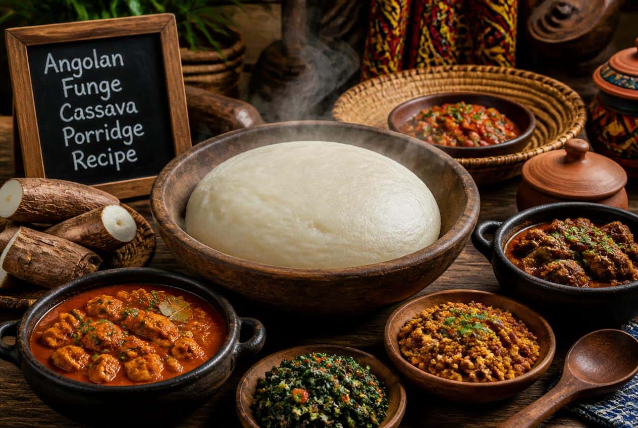 Angolan Funge Cassava Porridge Recipe