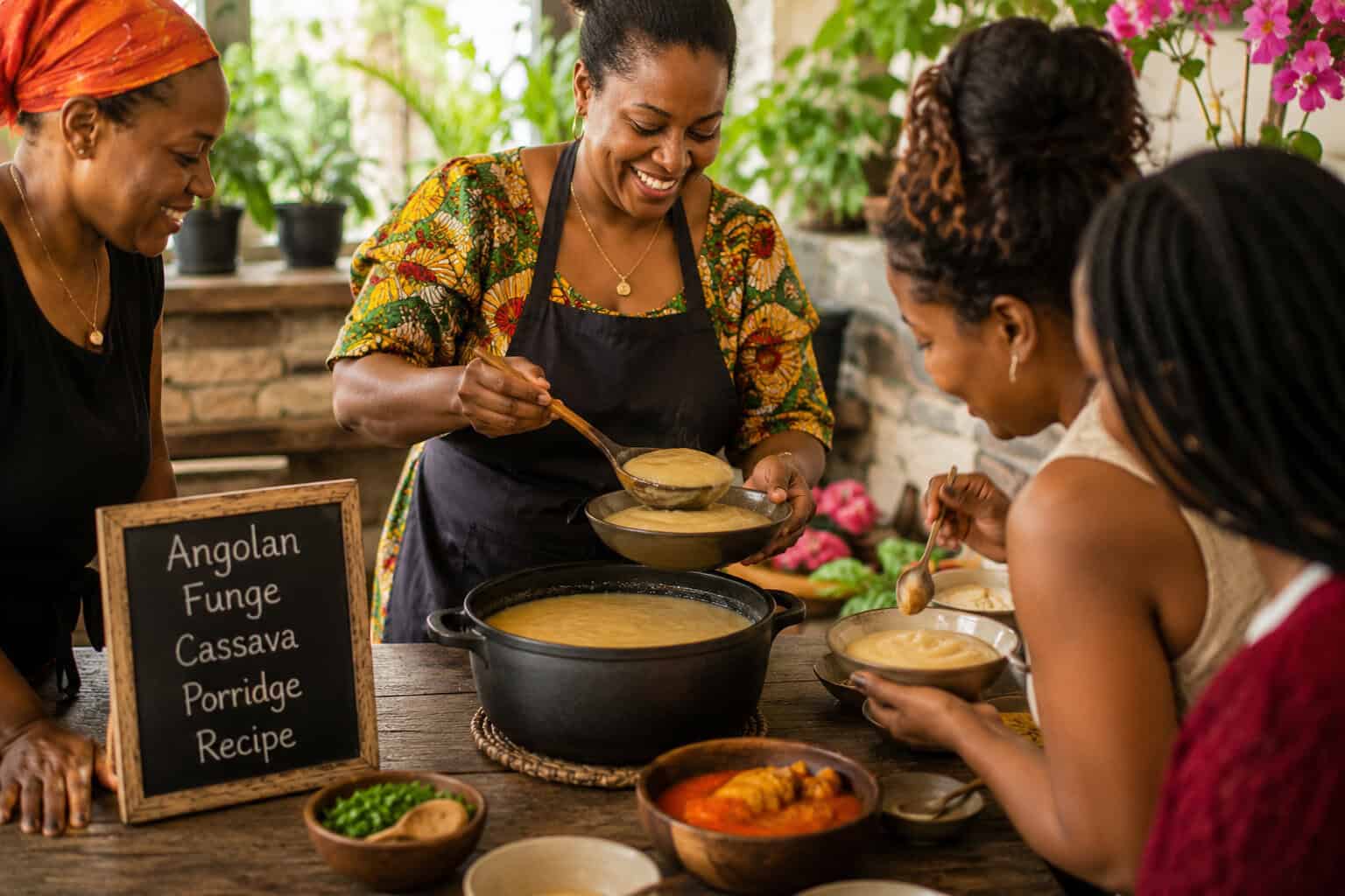 Angolan Funge Cassava Porridge Recipe