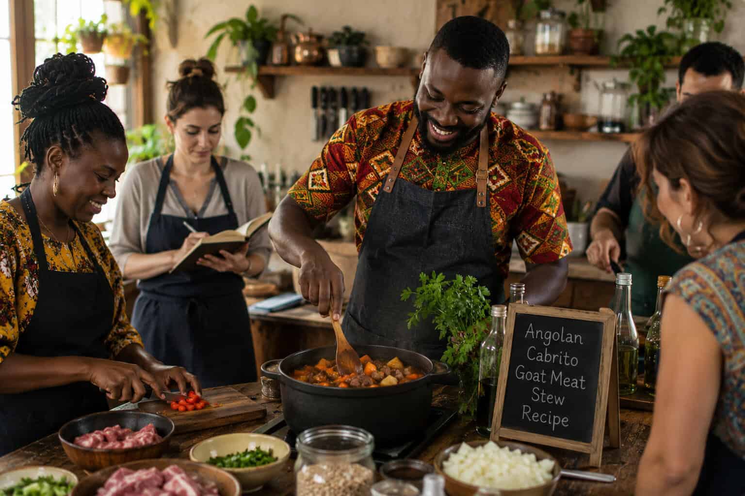 Angolan Cabrito Goat Meat Stew Recipe