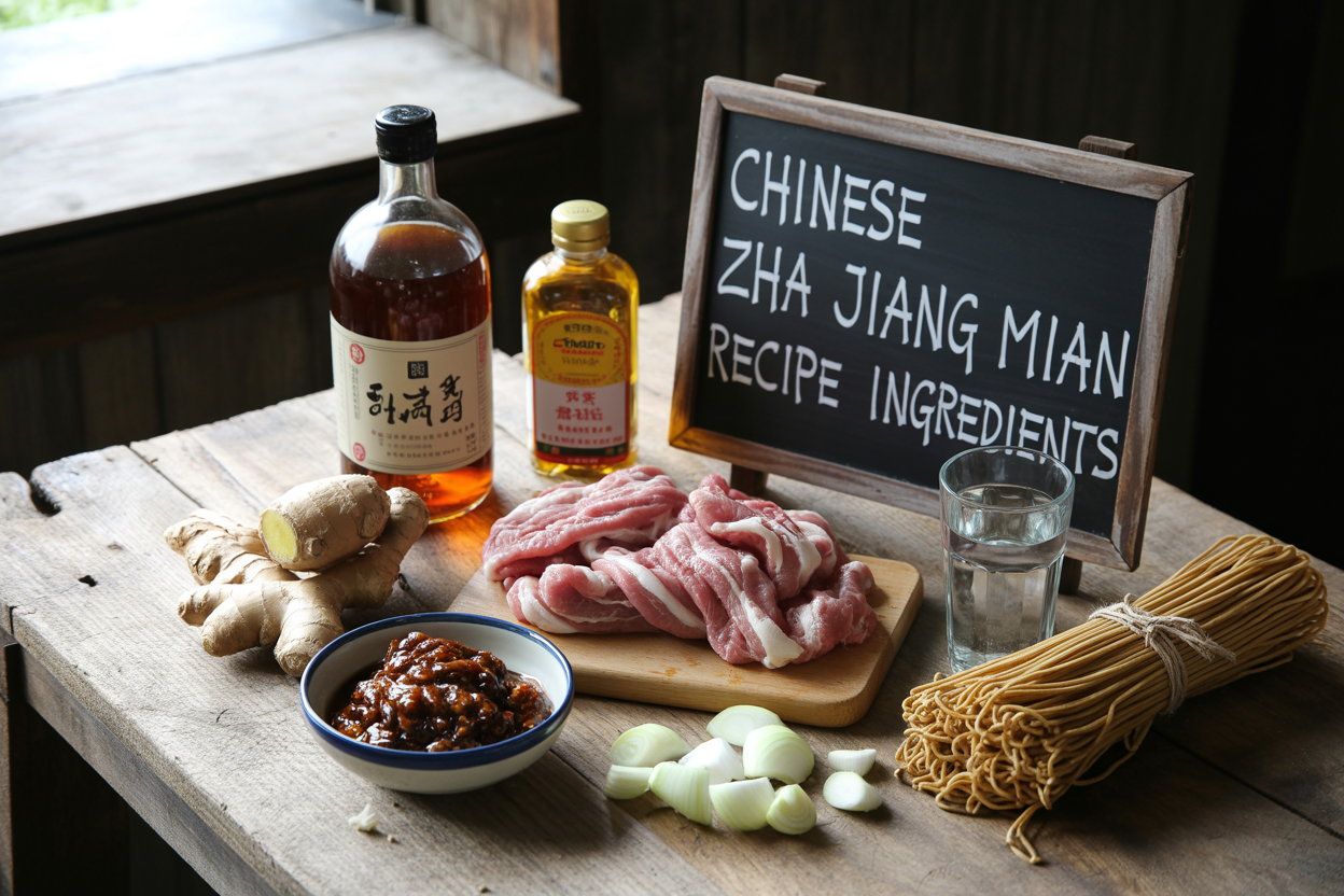 Easy Chinese Zha Jiang Mian Recipe