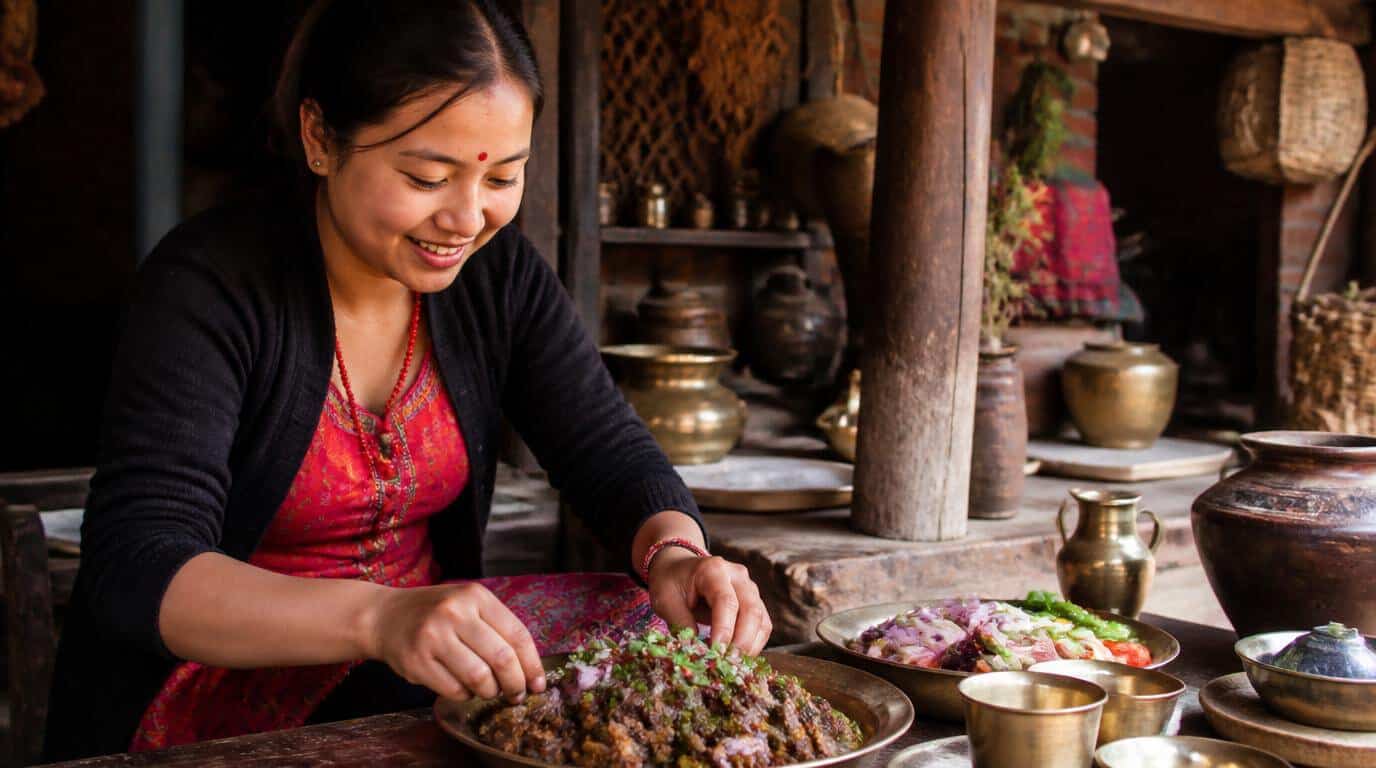Nepal Newari Buff Choila Recipe