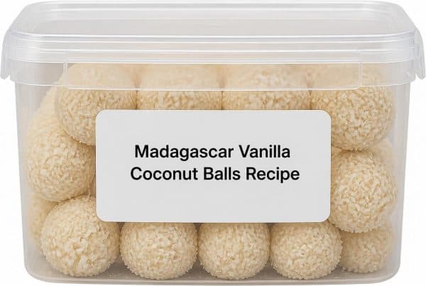 Madagascar Vanilla Coconut Balls Recipe