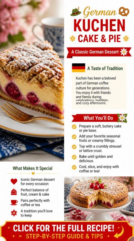 German Cake and Pie Dessert Recipe (Kuchen)
