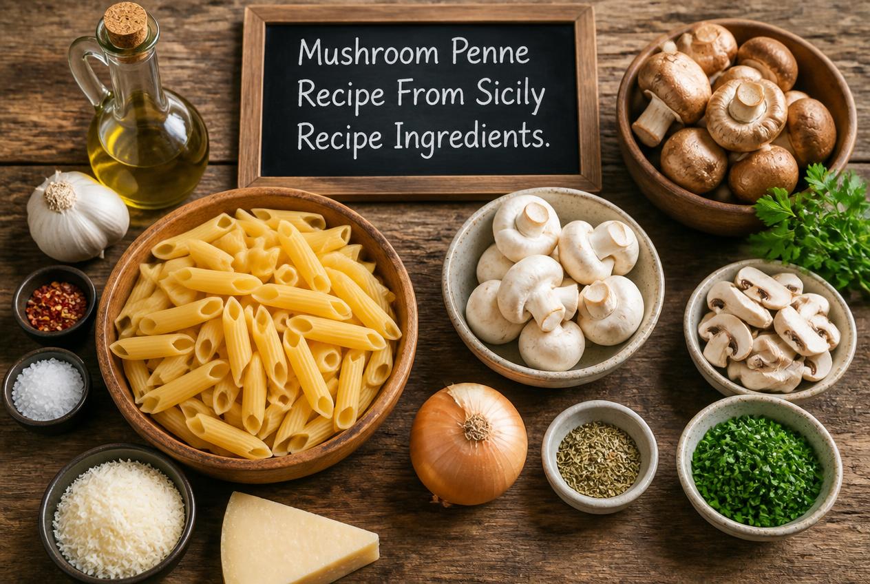 Mushroom Penne Recipe From Sicily